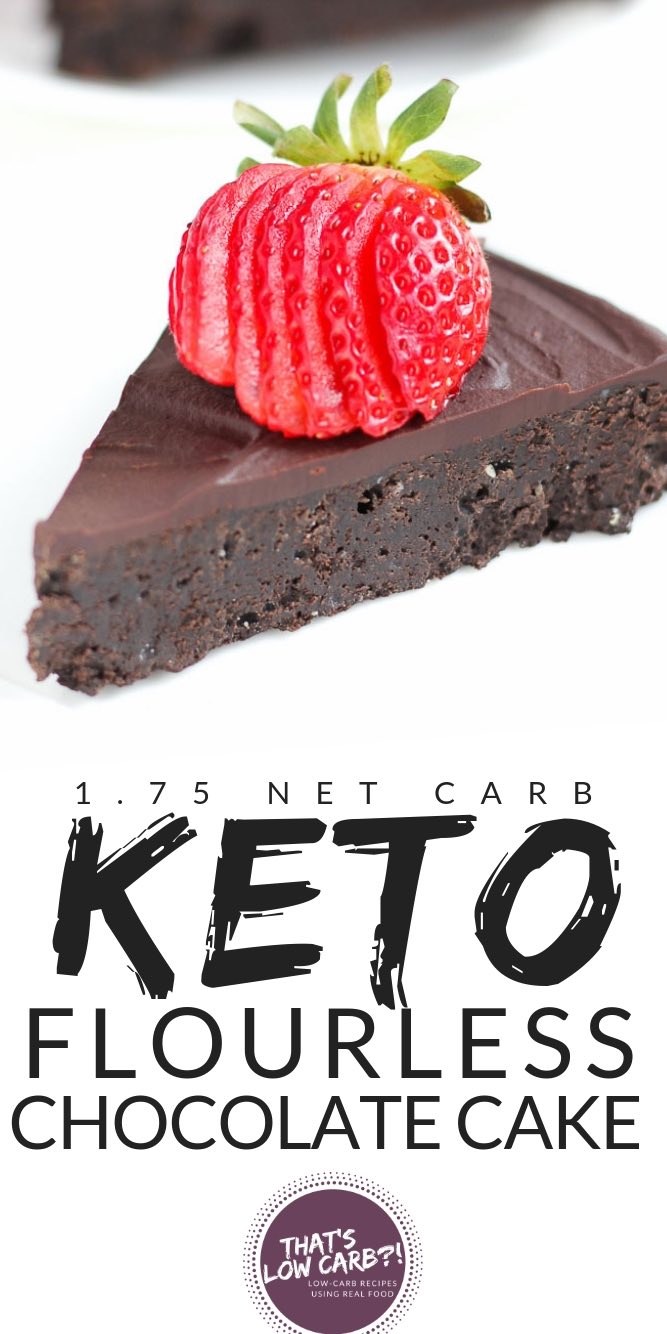 Flourless Chocolate Cake - Keto Cake - That's Low Carb!?
